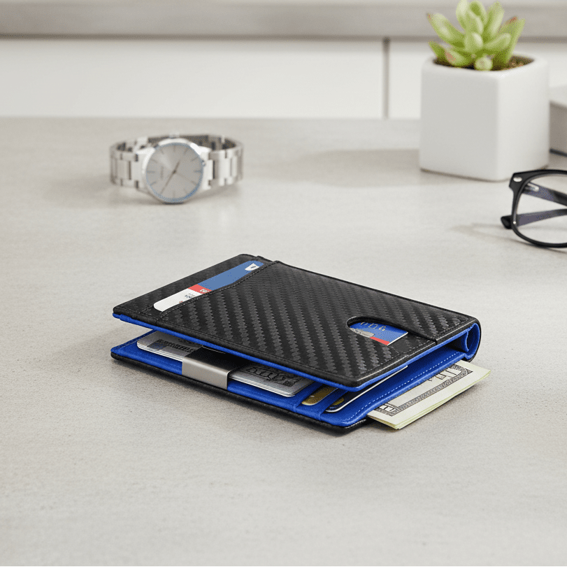 SLIMCARB RFID Slim Wallet made of Carbon Fiber | Ultrafine Purse with ...