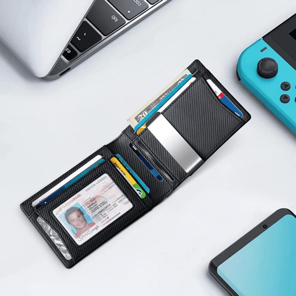 SLIMCARB RFID Slim Wallet made of Carbon Fiber | Ultrafine Purse with ...