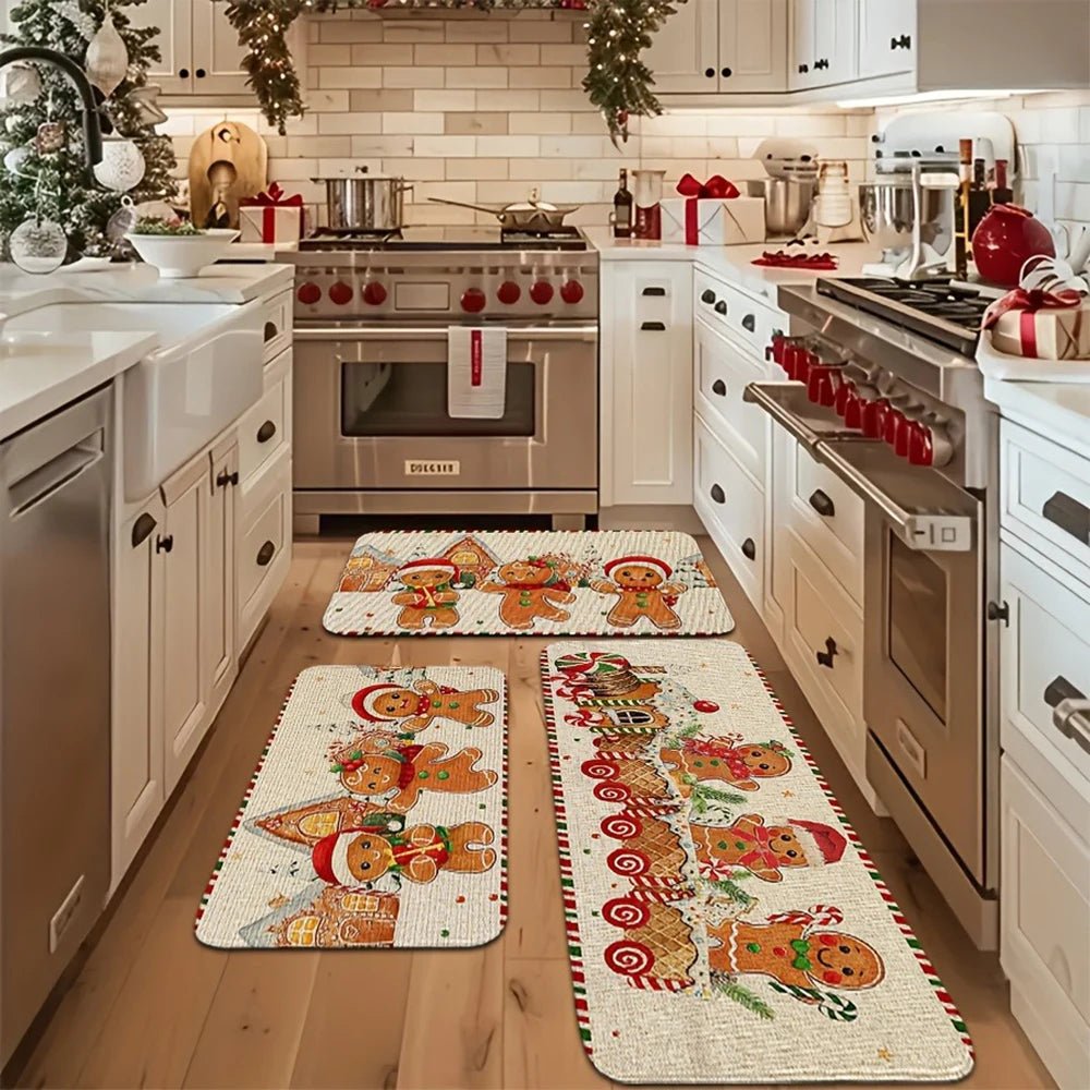 CheerTrain Felt Mats | Soft Christmas Mats | Gingerbread Train Design ...