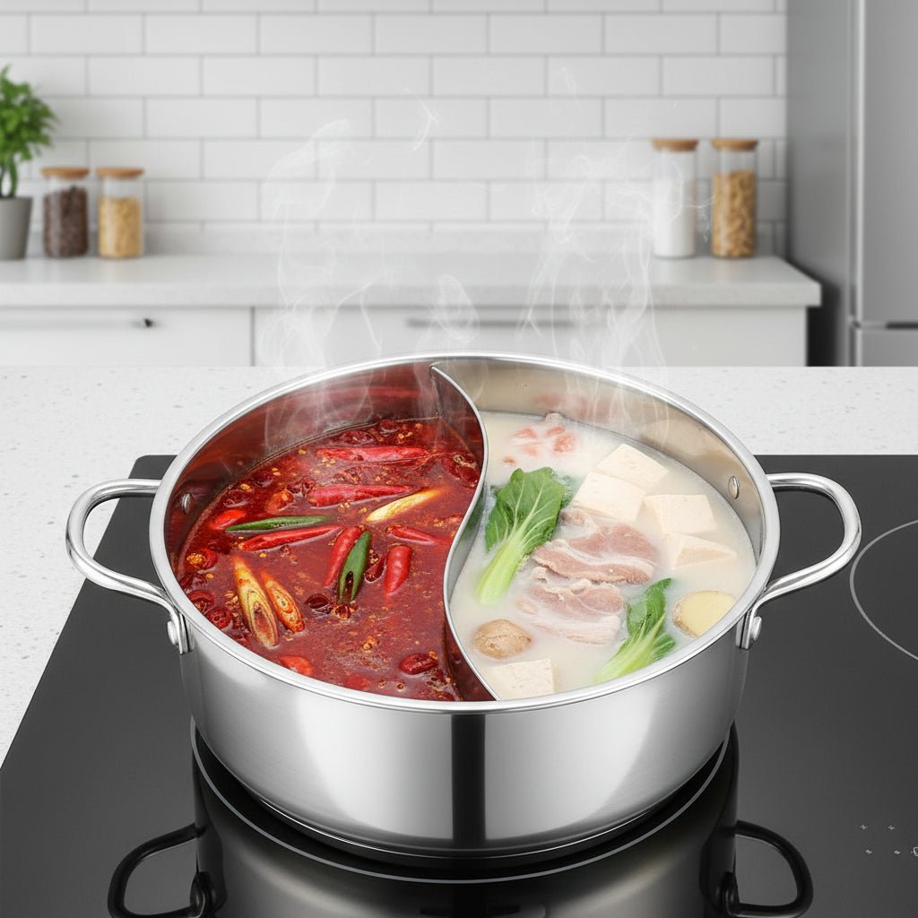 DUOCRAFT Hot Pot | Cook Two Flavors | Divided Hot Pot | Cookware ...